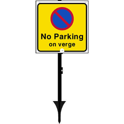 No parking sign stand large | UK School Signs